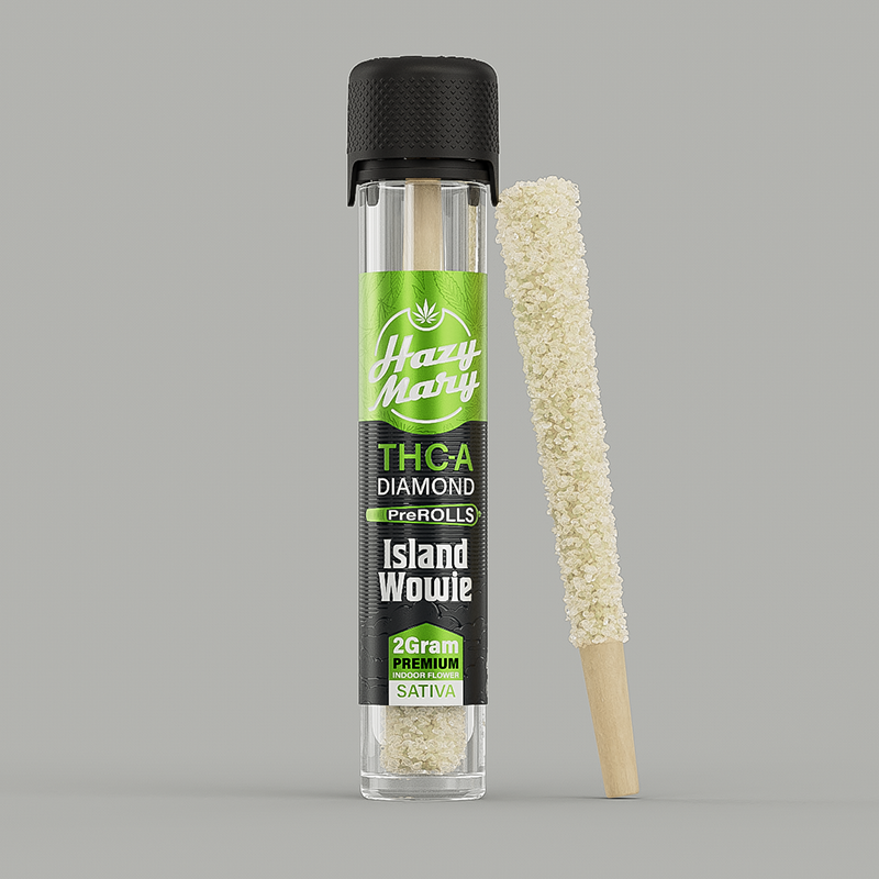 Island Wowie | Sativa | THC-A Diamond Pre-Roll – Hazy Mary