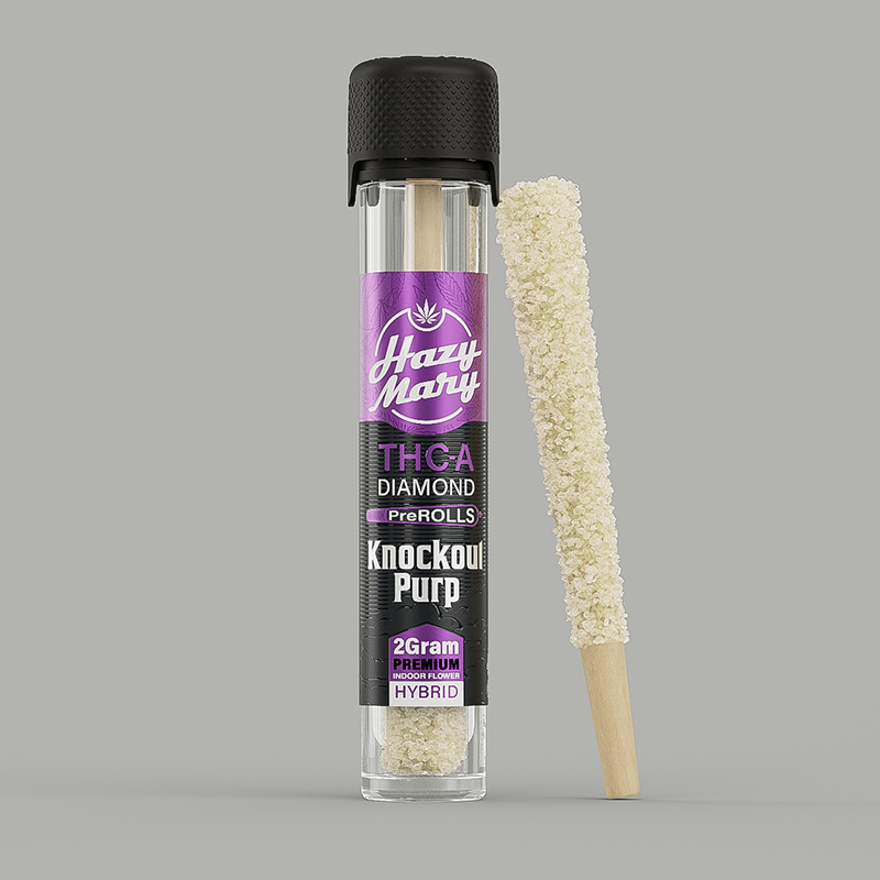 Knockout Purp | Hybrid | THC-A Diamond Pre-Roll – Hazy Mary