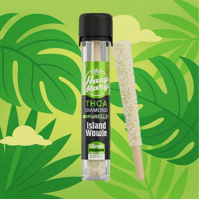 Island Wowie | Sativa | THC-A Diamond Pre-Roll – Hazy Mary